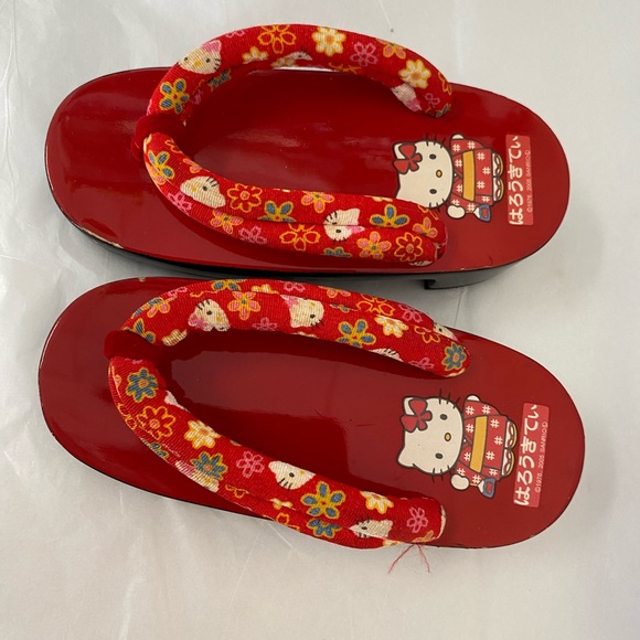 Hello Kitty | Shoes | Sanrio Hello Kitty Red Geta Shoes | Poshmark